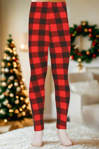 Girls Christmas Leggings | MomMe And More Boutique – MomMe and More