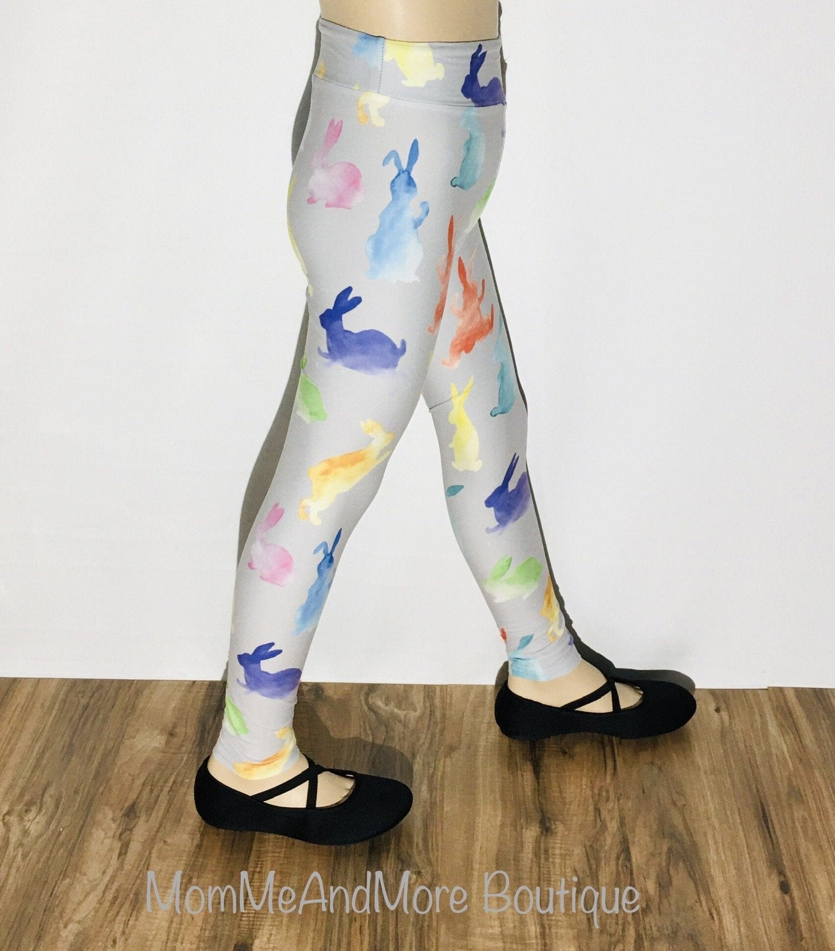 Girls Easter Bunny Leggings | MomMe And More Boutique – MomMe and More