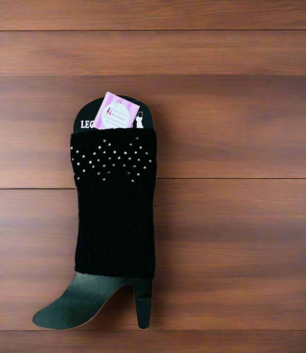 Womens Rhinestone Leg Warmers | Boot Cuff Toppers – MomMe and More